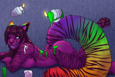 Rule 34 32 Anthro Candle Candle Wax Domestic Cat Felid Feline Felis