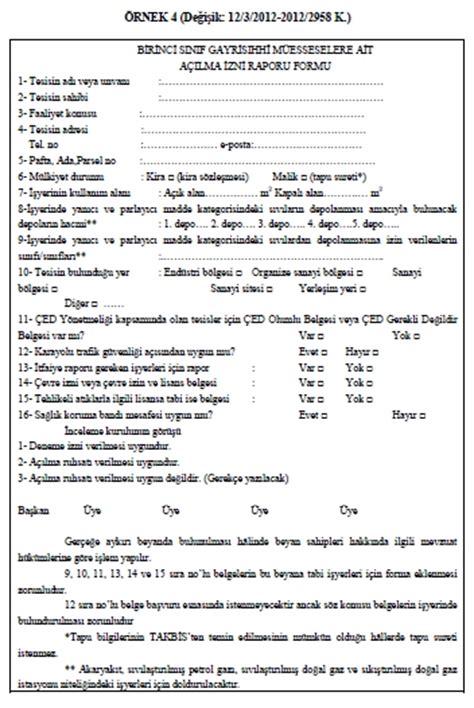 YÖNETMELİK İŞYERİ AÇMA VE ÇALIŞMA RUHSATLARINA İLİŞKİN YÖNETMELİK
