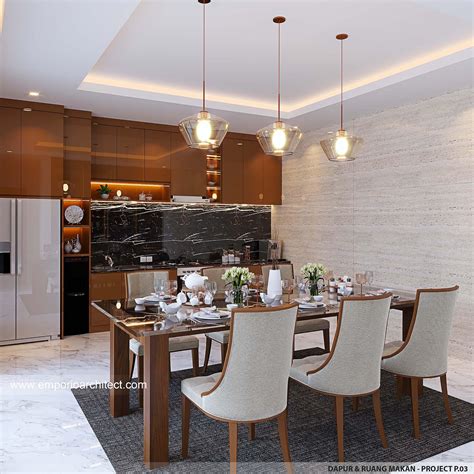 Desain Dapur Dan Ruang Makan Rumah Villa Bali 2 5 Lantai Mr Yusri Di