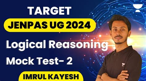 Logical Reasoning Mock Test 2 Target JENPAS UG 2024 Imrul Kayesh