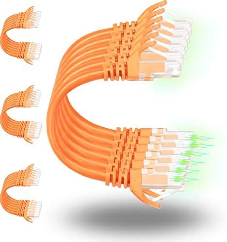 Rapink Patch Cables Cat6 0 5ft 24 Pack Ethernet Patch Cable 10G Support Cat 6 Patch Cable