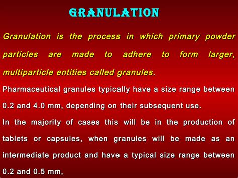 Granulation Ppt