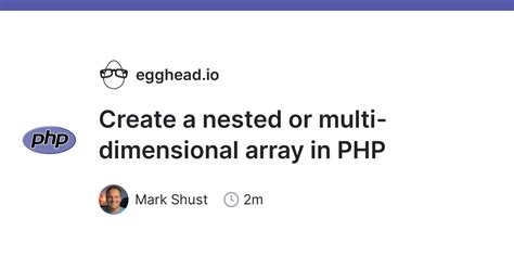 Create A Nested Or Multi Dimensional Array In Php