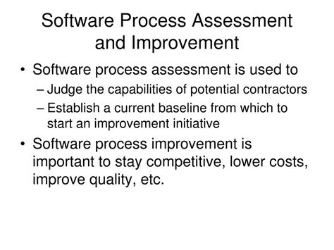 Ppt Software Process Assessment And Improvement Powerpoint