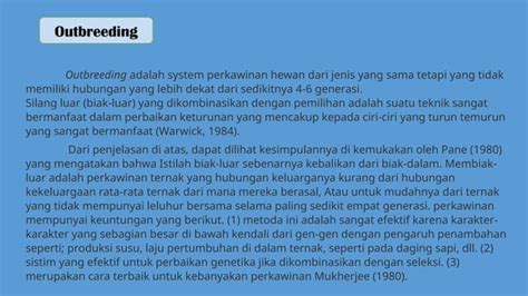 Bahan Presentasi Ppt Ilmu Pemuliaan Ternak Pptx