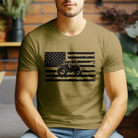 Usa Farm Tractor Svg Us Farmer Svg Tractor Clipart Farmhouse Svg