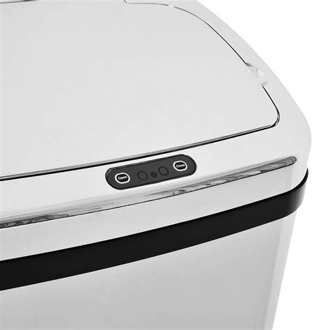 Homcom 50l Infrared Touchless Automatic Motion Sensor Dustbin Stainless