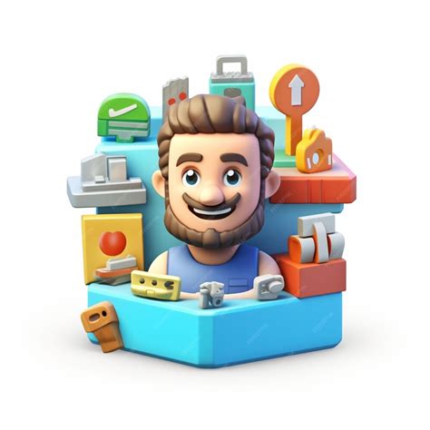 Retro Arcade Game Console Premium Ai Generated Image