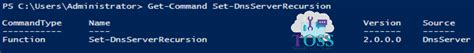 set dnsserverrecursion powershell toss