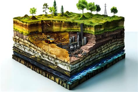 Exploring Earth S Layers A Cross Section Revealing Subsurface Structures Resources And
