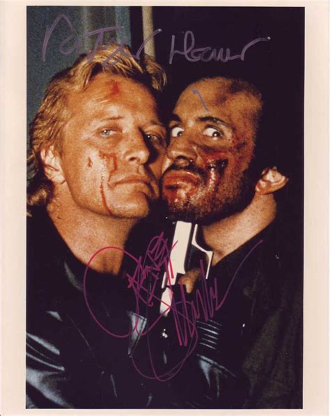 Wanted Dead Or Alive In Person Autographed Cast Photo Rutger Hauer And