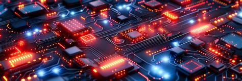 Premium Photo Digital Circuit Network Blue Tech Background Abstract Computing And Engineering