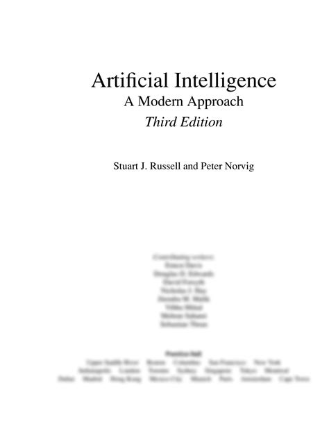 Solution Artificial Intelligence A Modern Approach Aima Third Edition