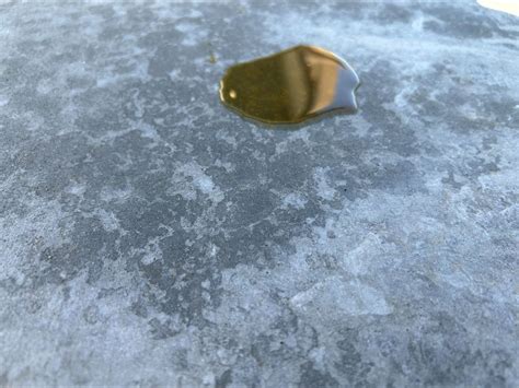Defender Sealed This Concrete Slab Yesterday I Put This Motor Oil On