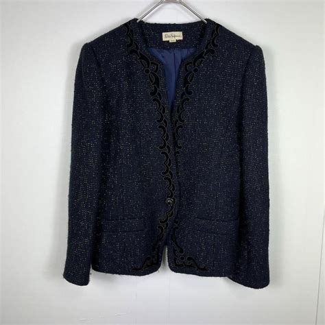 【ベルサフィーナ】ノーカラージャケット【m】バブル服 平成レトロ ヴィンテージ By メルカリ