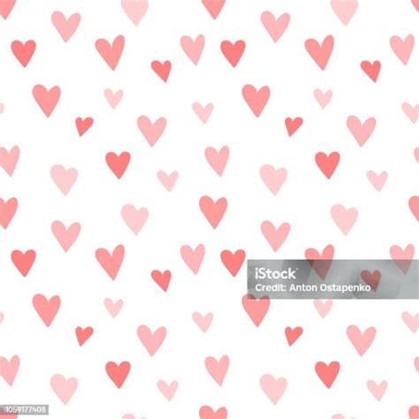 핑크 하트 완벽 한 패턴입니다 개념의 옷 베이비 샤워 생일 사랑 발렌타인 질감 배경 벽지 포장지 인쇄 카드 배너 여자에 대 한