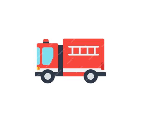 Premium Vector Fire Engine Vector Isolated Emoji Icon Fire Fighter