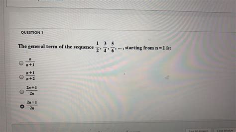 solved question 1 the general term of the sequence n 1 2
