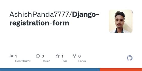 Github Ashishpanda7777django Registration Form