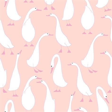 Premium Vector Duck Seamless Pattern