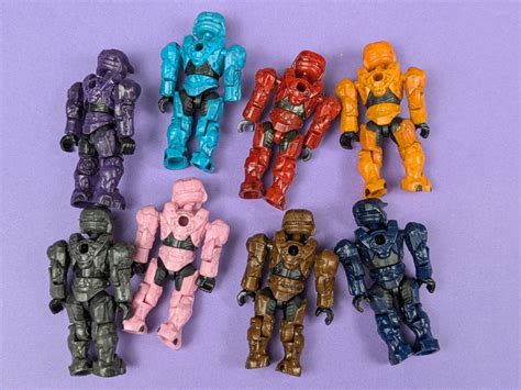 Halo Mega Bloks Construx Multicolored Spartan Tribute Mark V Master Ch