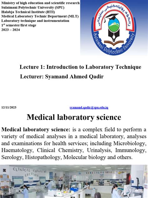 Lec 1 Introduction To Laboratory Technique Pdf