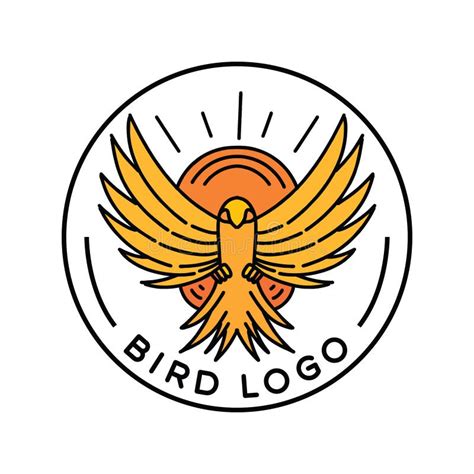 Desenho Do Logotipo Do Phonix Bird Emblem Vetor De Ilustração ícone Do