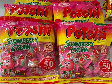 Potchi Strawberry Cream Gummy Candy 50pcs Deas Kitchen And Pinoy Delicacies