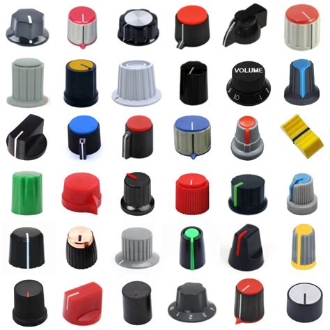 Knob 205 Plastic Potentiometer Knob 6mm With Buffer