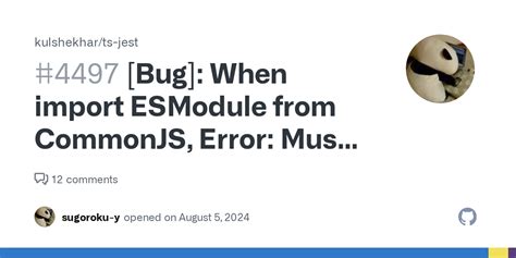 [bug] when import esmodule from commonjs error must use import to