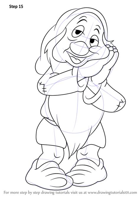 Learn How To Draw Sleepy Dwarf From Snow White And The Seven Dwarfs