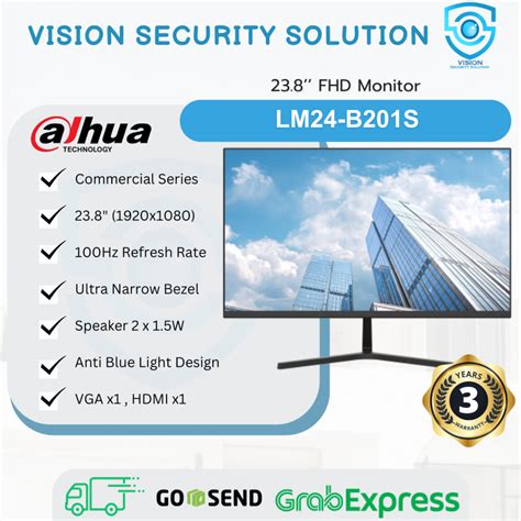 Jual Dahua Monitor Lm24 B201s Led 24 Inch Ips Vga Hdmi Speaker For Cctv