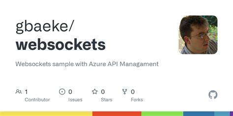 Github Gbaeke Websockets Websockets Sample With Azure Api Managament