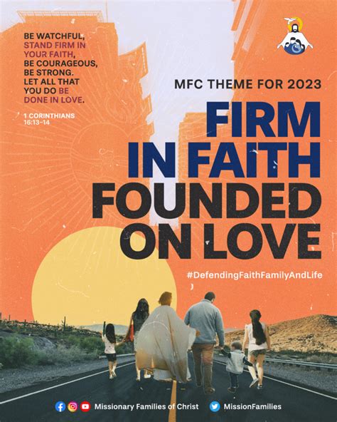Theme Part Faith And Love That Are In Jesus Missionary Families Of Christ