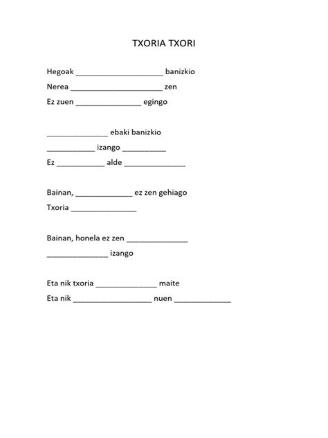 Txoria Txori Pdf