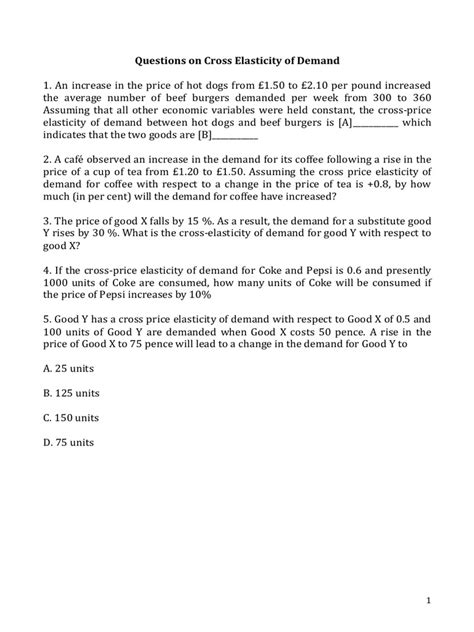 xed q pdf elasticity economics price elasticity of demand