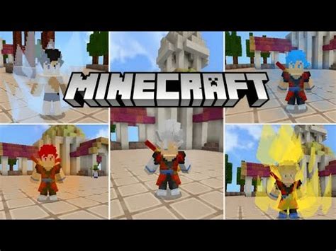 Incrível addon de DRAGON BALL HEROES para Minecraft PE Bedrock addon YouTube