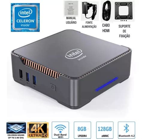 Mini Pc Intel Mini Pc Gk Pro Con Windows Pro Celeron N Memoria Ram De Gb Y Capacidad