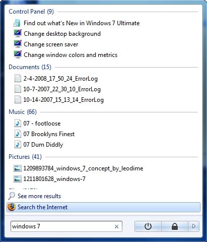 Start Menu Add Search Internet Link Tutorials