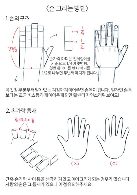 계양 애니포스 자료봇 On X 손 그리는 법 손 그리기 강좌