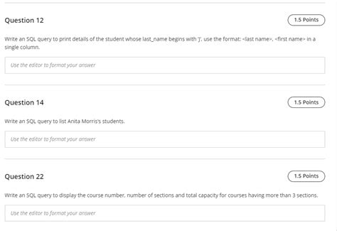 Solved Write An SQL Query To Print Details Of The Student Chegg