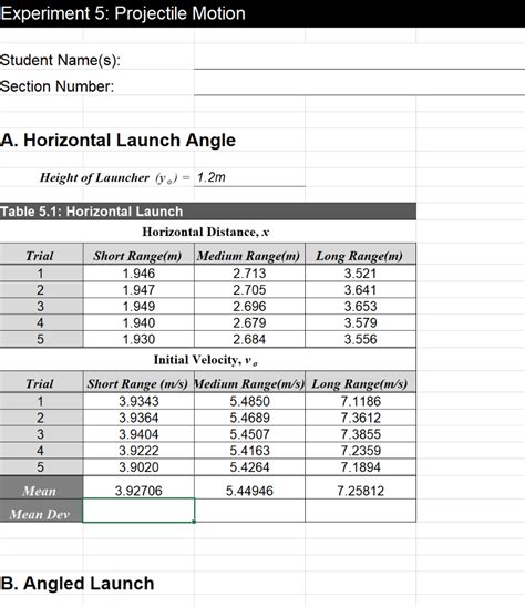 Solved Use Equation 5 1 To Calculate The Initial Velocity Chegg Com