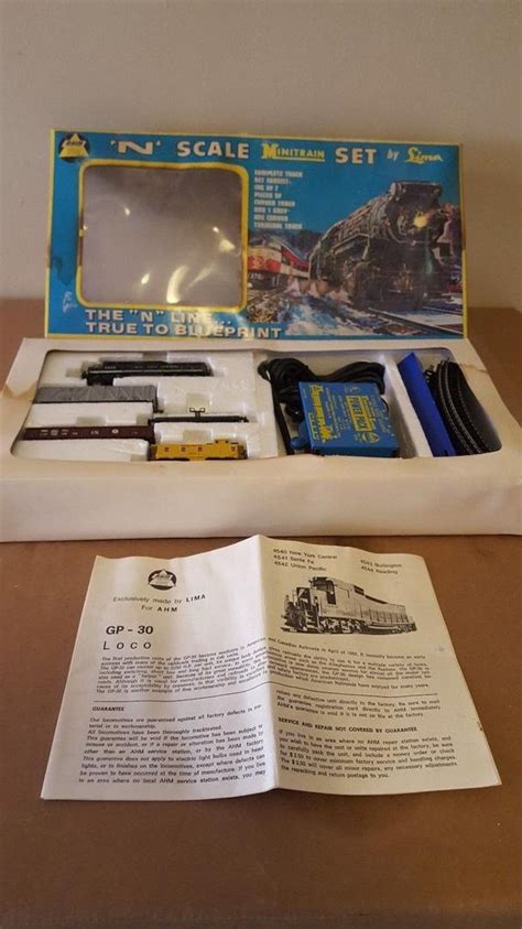 Vintage Ahm Lima Mini Train Set N Scale New York Central 1902460354