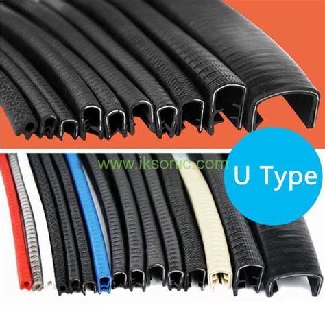 Metal Edge Clamp Rubber Seal Strip Weather Seal Flexible
