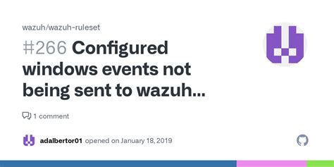 Configured Windows Events Not Being Sent To Wazuh Manager Issue 266