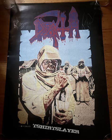 Death Leprosy Poster Autographed Tshirtslayer Tshirt And
