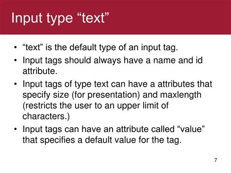 PPT More HTML Lists Anchors Input Types PowerPoint Presentation