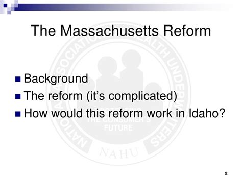 Ppt The Massachusetts Health Reform Powerpoint Presentation Free