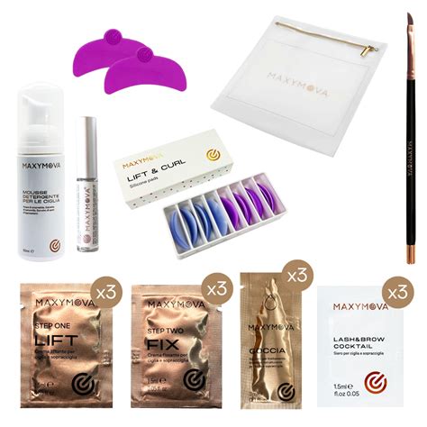 Mini Eyelash And Eyebrow Lamination Kit With Accessories Maxymova