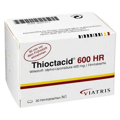Thioctacid® 600 Hr 30 Filmtbl Preisvergleich